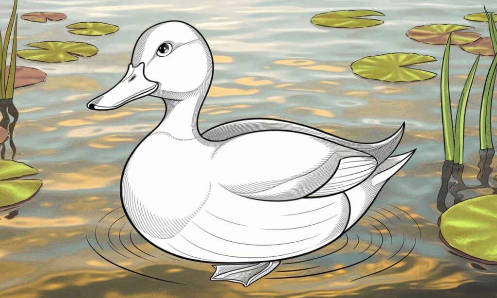 30 Easy Duck Drawing Ideas