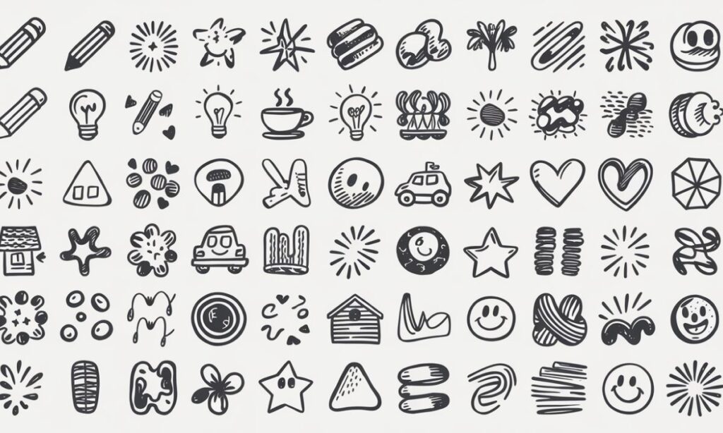 38 Small Quick Doodles to Draw When Bored