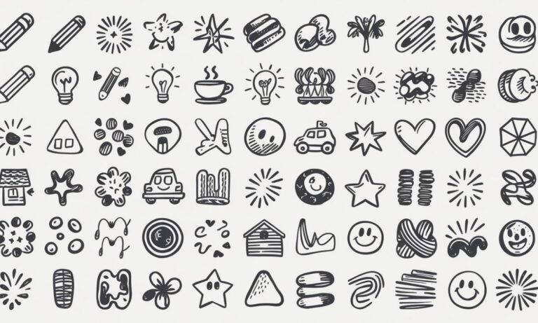 38 Small Quick Doodles to Draw When Bored